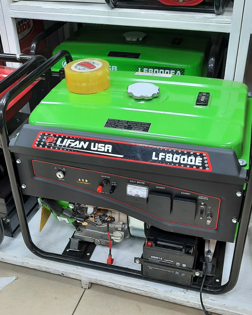 Lifan 8.5kva Petrol Generator key start - toptoolsmachineries