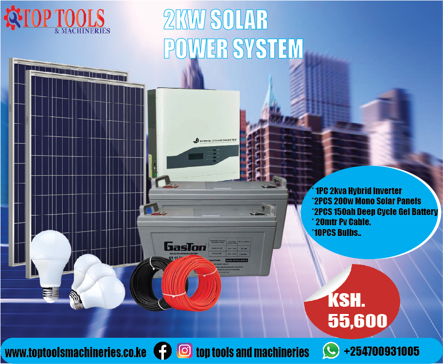 2kw solar power system - toptoolsmachineries