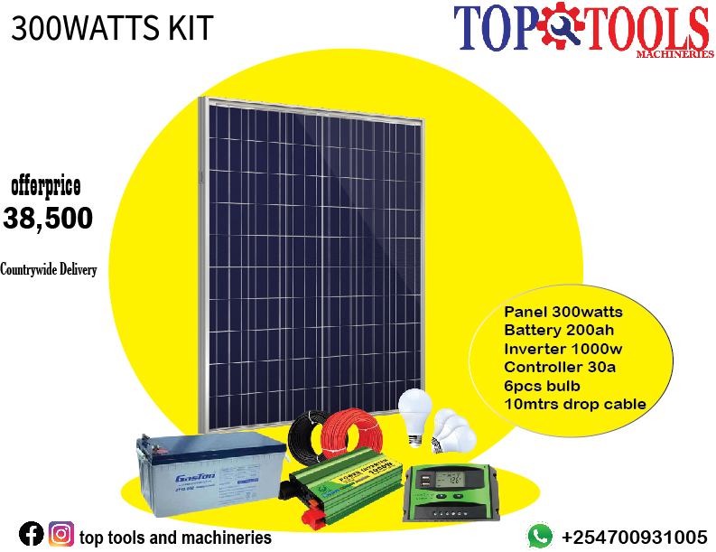 300 watts solar panel Kits - toptoolsmachineries
